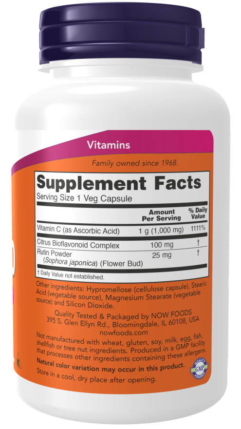 NOW Foods Vitamin C-1000 Veg Capsules - Train Hard